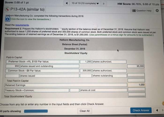 Solved Requirement 2 only. Need to prepare stockholders | Chegg.com