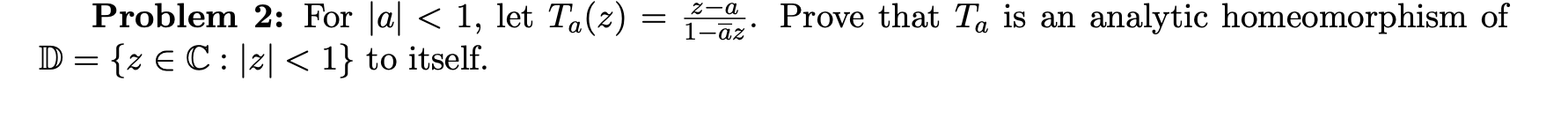 Solved Problem 2: For |a|