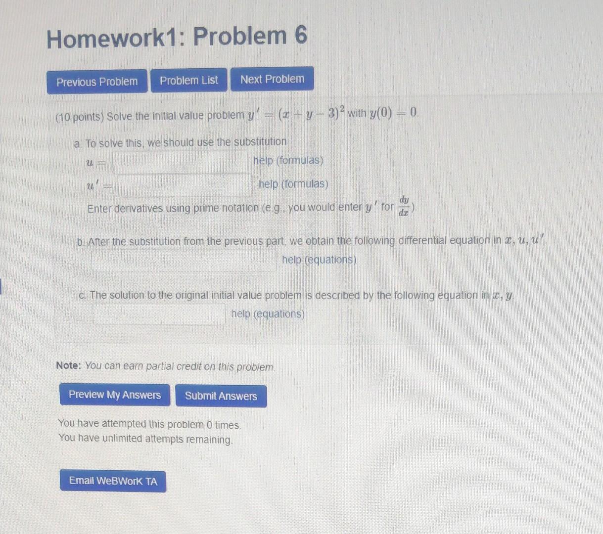 Solved (10 points) Solve the initial value problem | Chegg.com
