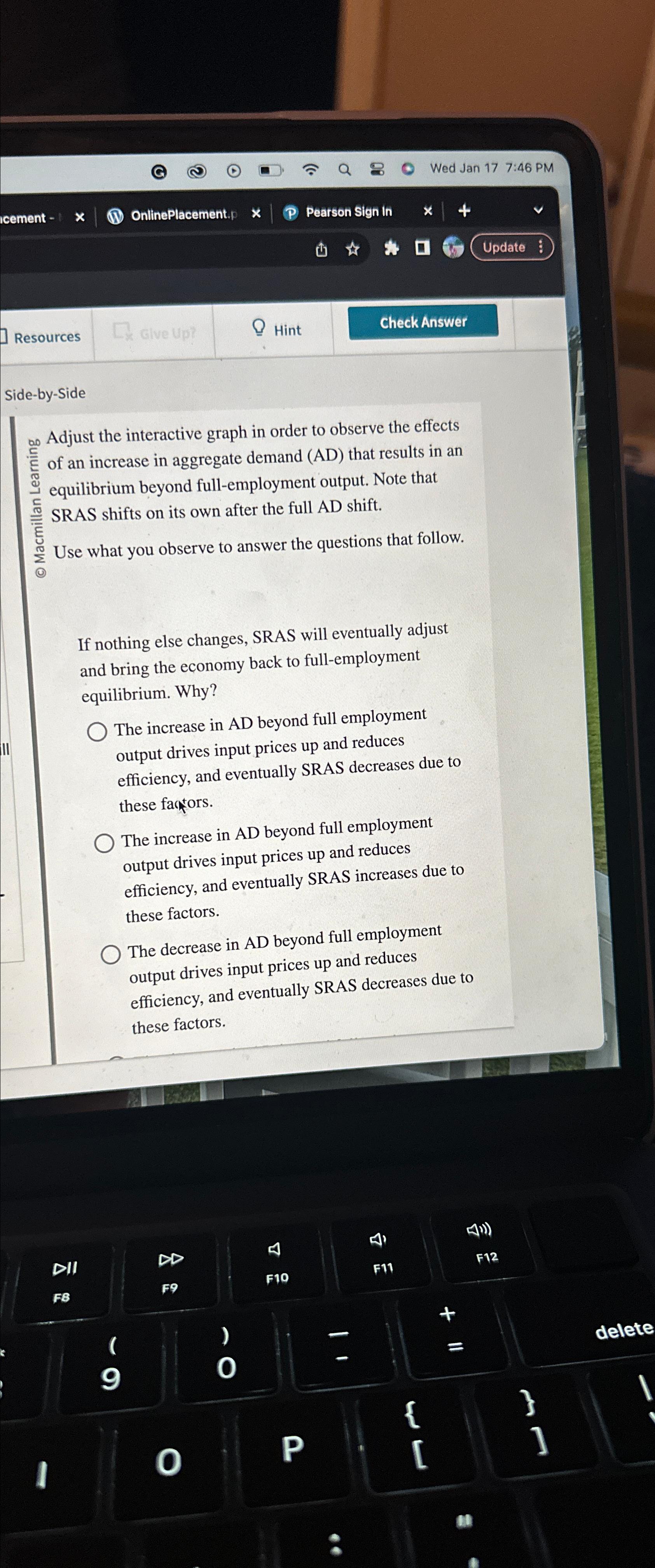 Solved ResourcesHintSide-by-Sideon Adjust the interactive | Chegg.com