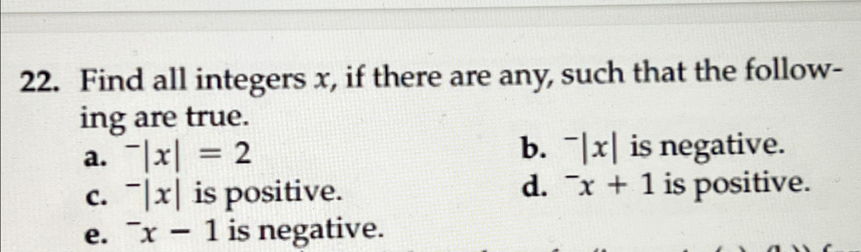 Solved Find all integers x, ﻿if there are any, such that the | Chegg.com