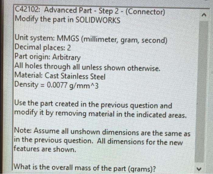 Solved Build this part in SOLIDWORKS. (Save part after each | Chegg.com