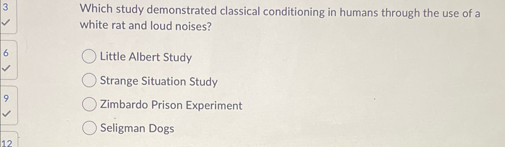 Solved Which study demonstrated classical conditioning in | Chegg.com
