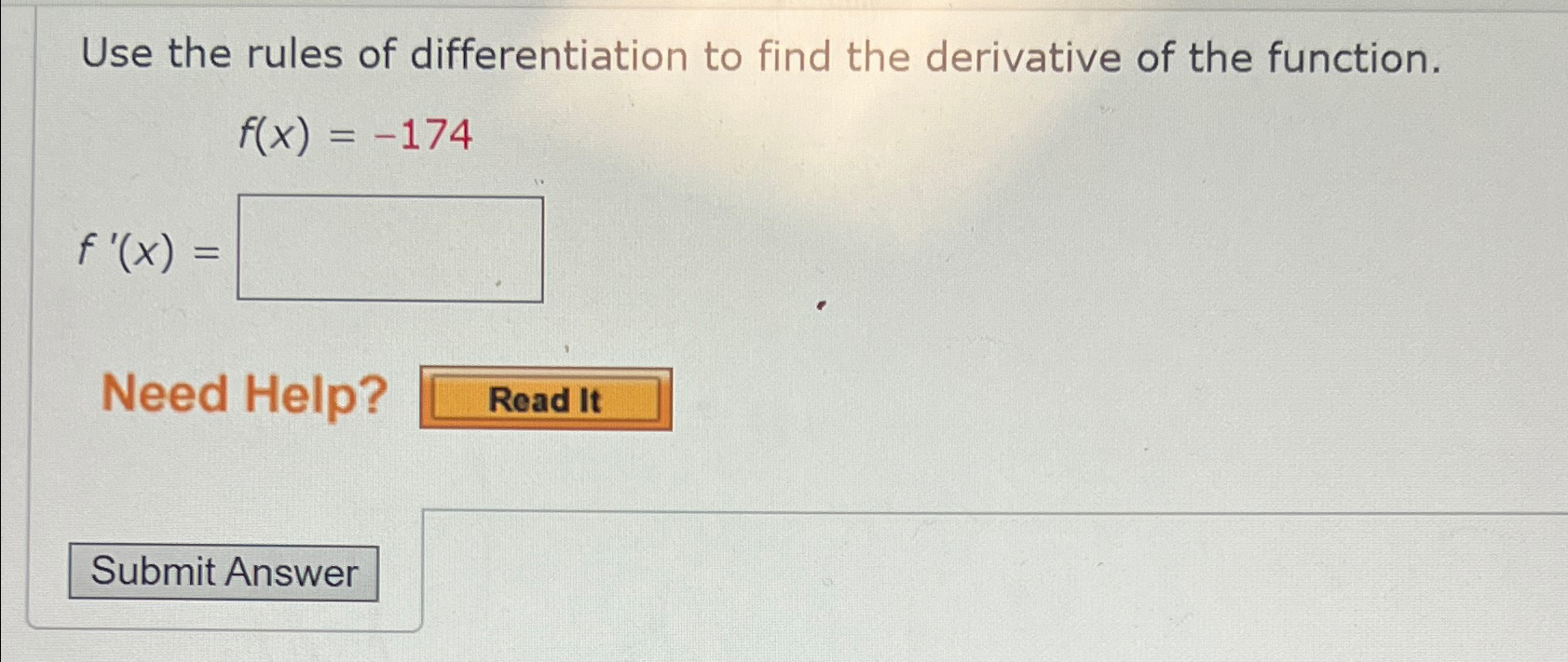 Solved Use the rules of differentiation to find the | Chegg.com