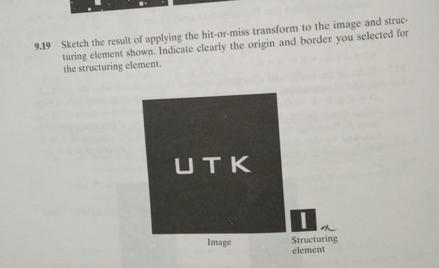 Solved 9.19 ﻿Sketch the result of applying the hit-or-miss | Chegg.com