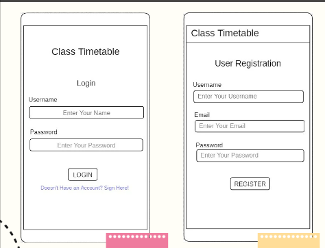 Solved Create login and user registration page as the | Chegg.com