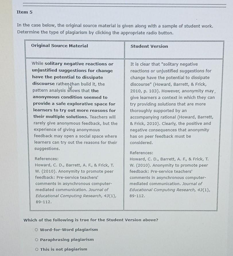 Solved Item 1 In the case below, the original source | Chegg.com