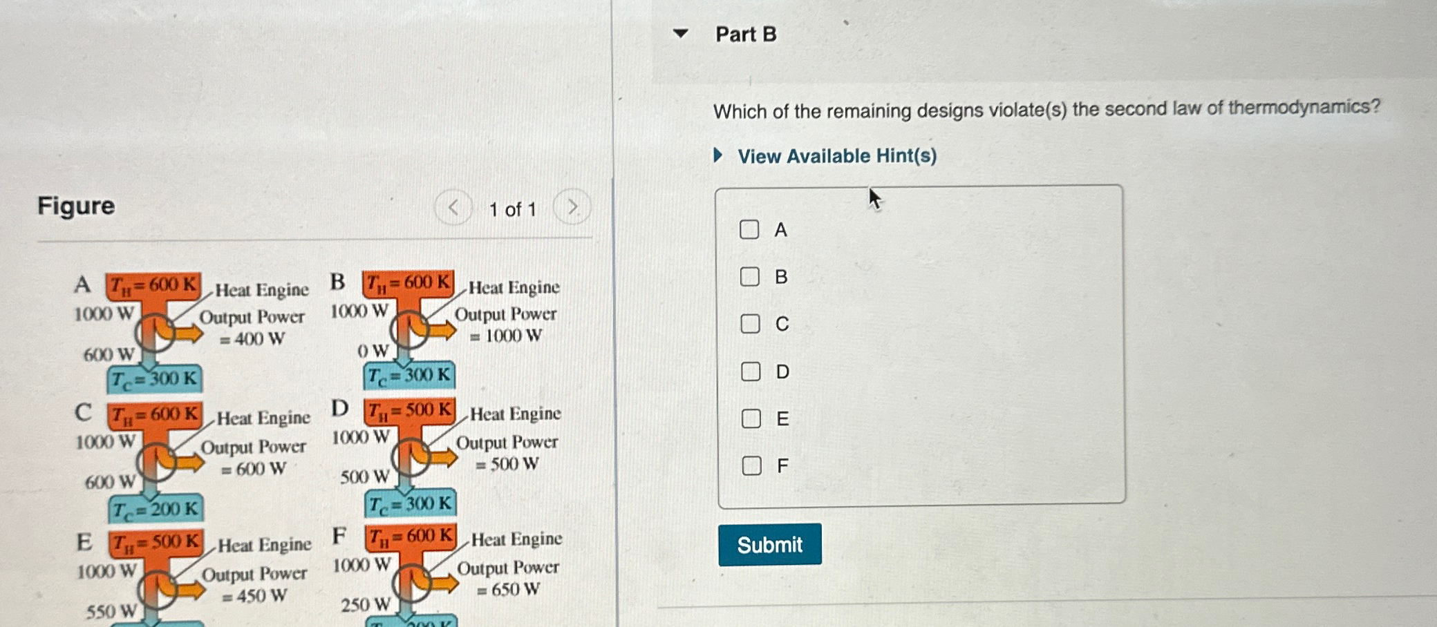 Part BWhich of the remaining designs violate(s) ﻿the | Chegg.com