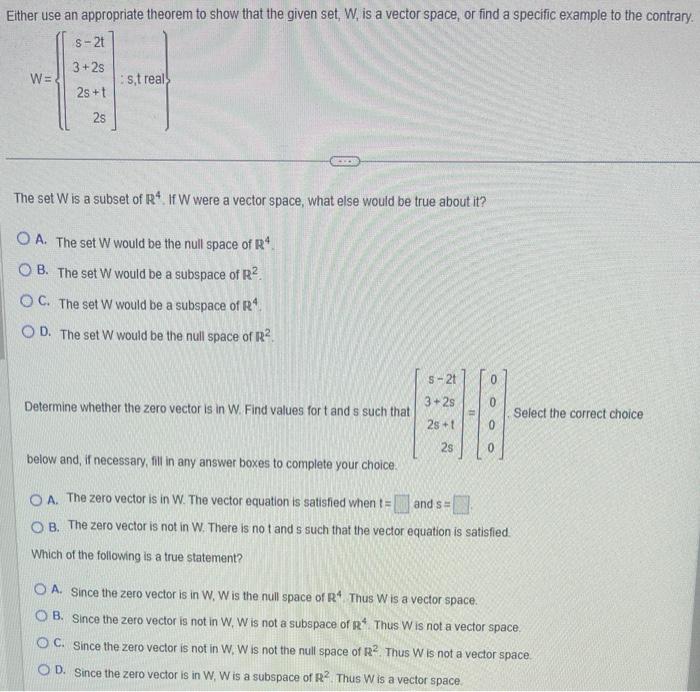 Solved Either use an appropriate theorem to show that the | Chegg.com