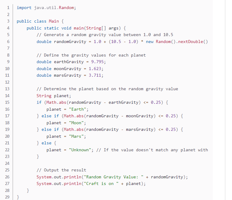 Solved import java.util.Random;public class Main {public | Chegg.com
