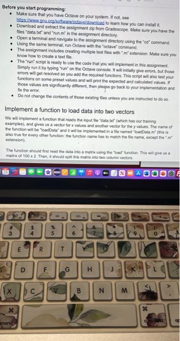 Before you start programming: - Make sure that you | Chegg.com