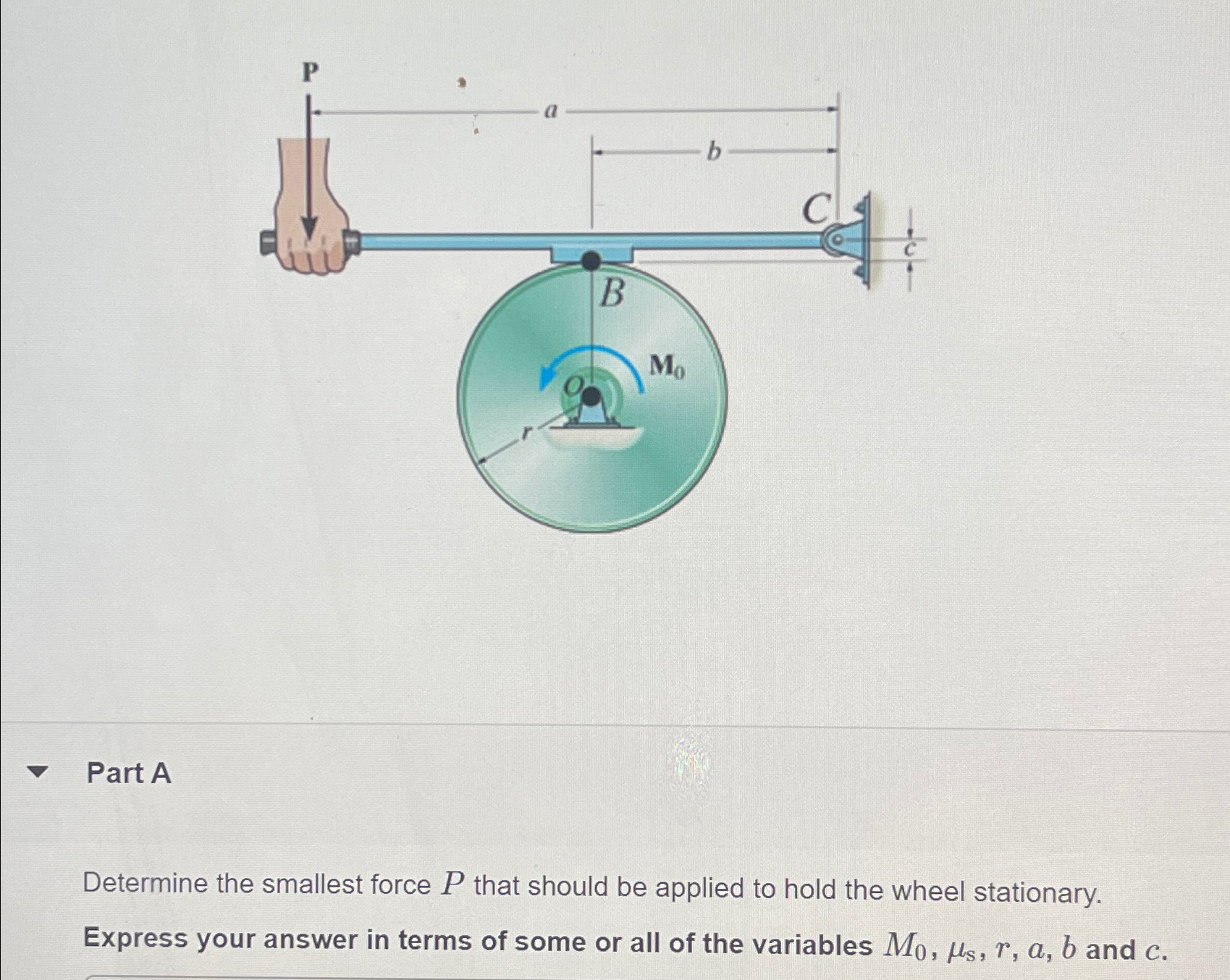 Part Adetermine The Smallest Force P ﻿that Should Be