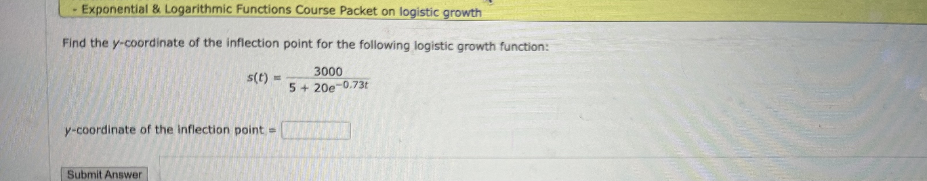 Solved Exponential & Logarithmic Functions Course Packet on | Chegg.com