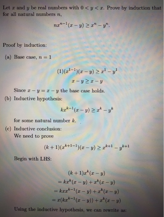 Solved Let x and y be real numbers with 0 r” – g". Proof by | Chegg.com