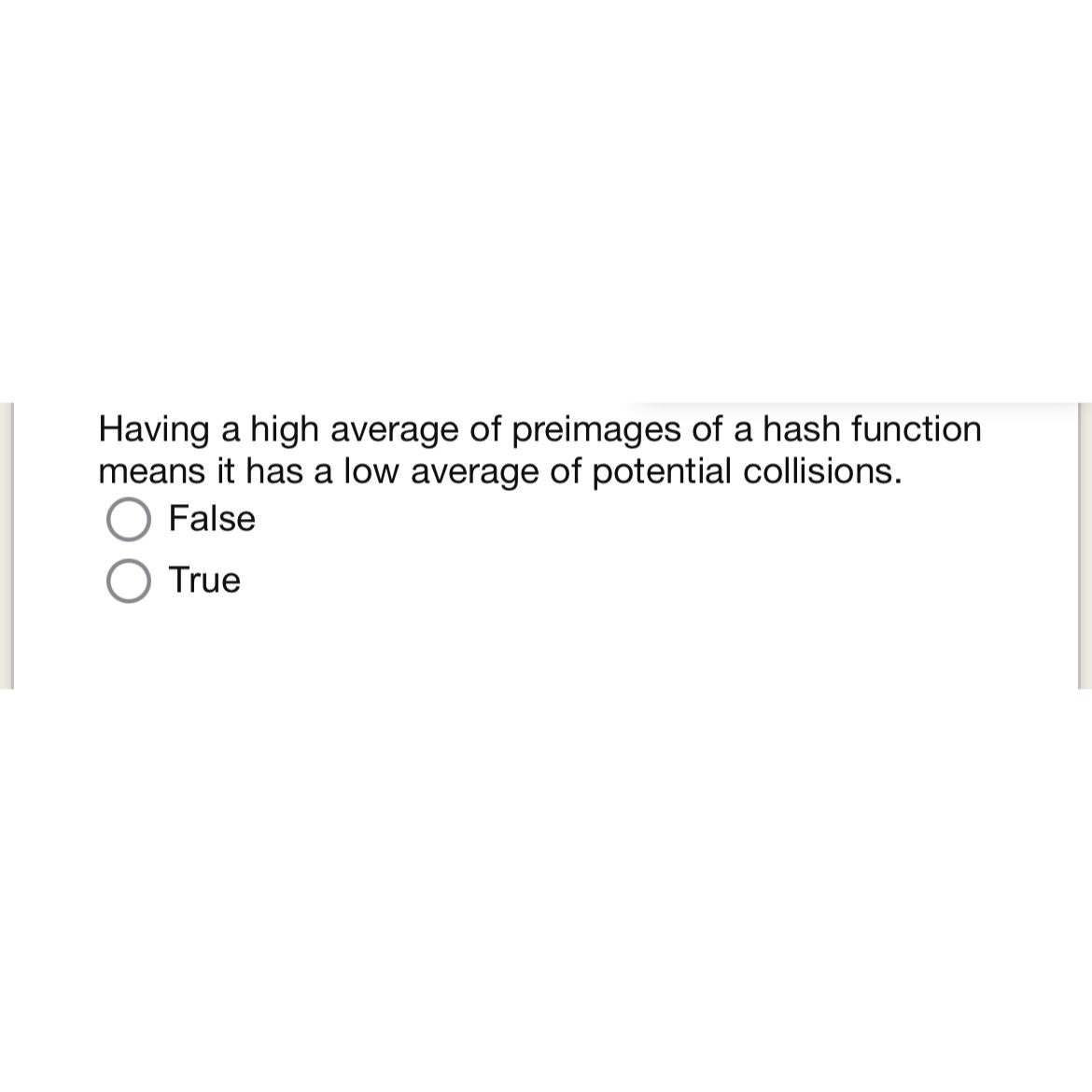Solved Having a high average of preimages of a hash function | Chegg.com