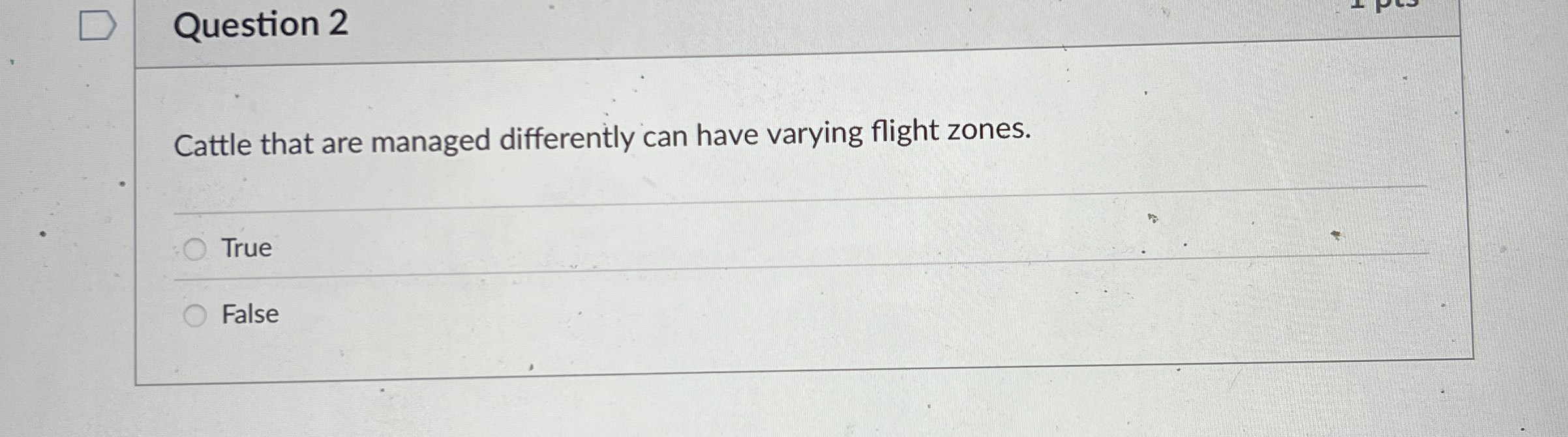 Solved Question 2Cattle that are managed differently can | Chegg.com