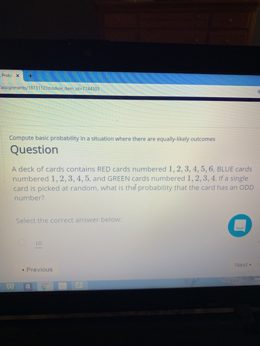 Solved Proba x + assignments/1873112?module_item_id=7744303 | Chegg.com