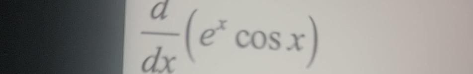 Solved ddx(excosx) | Chegg.com