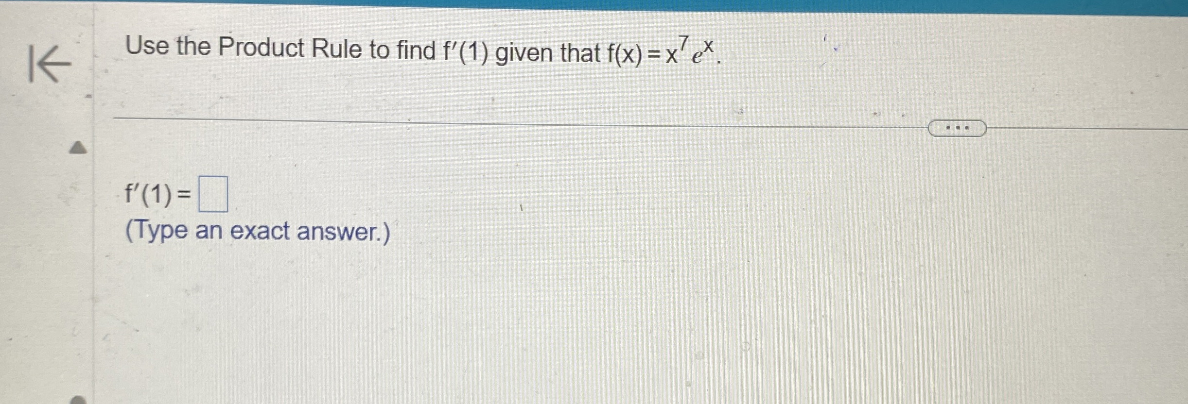 Solved Use the Product Rule to find f'(1) ﻿given that | Chegg.com
