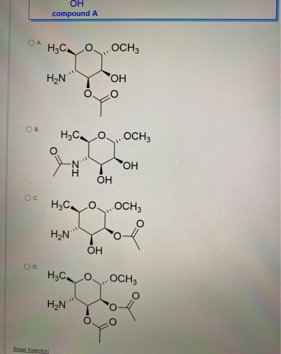 Solved Question 22 of 50 2 Points Compound A is a derivative | Chegg.com
