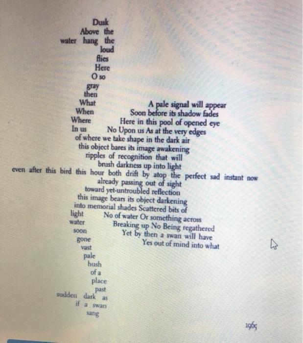 Solved Below are four more examples of concrete poetry: | Chegg.com