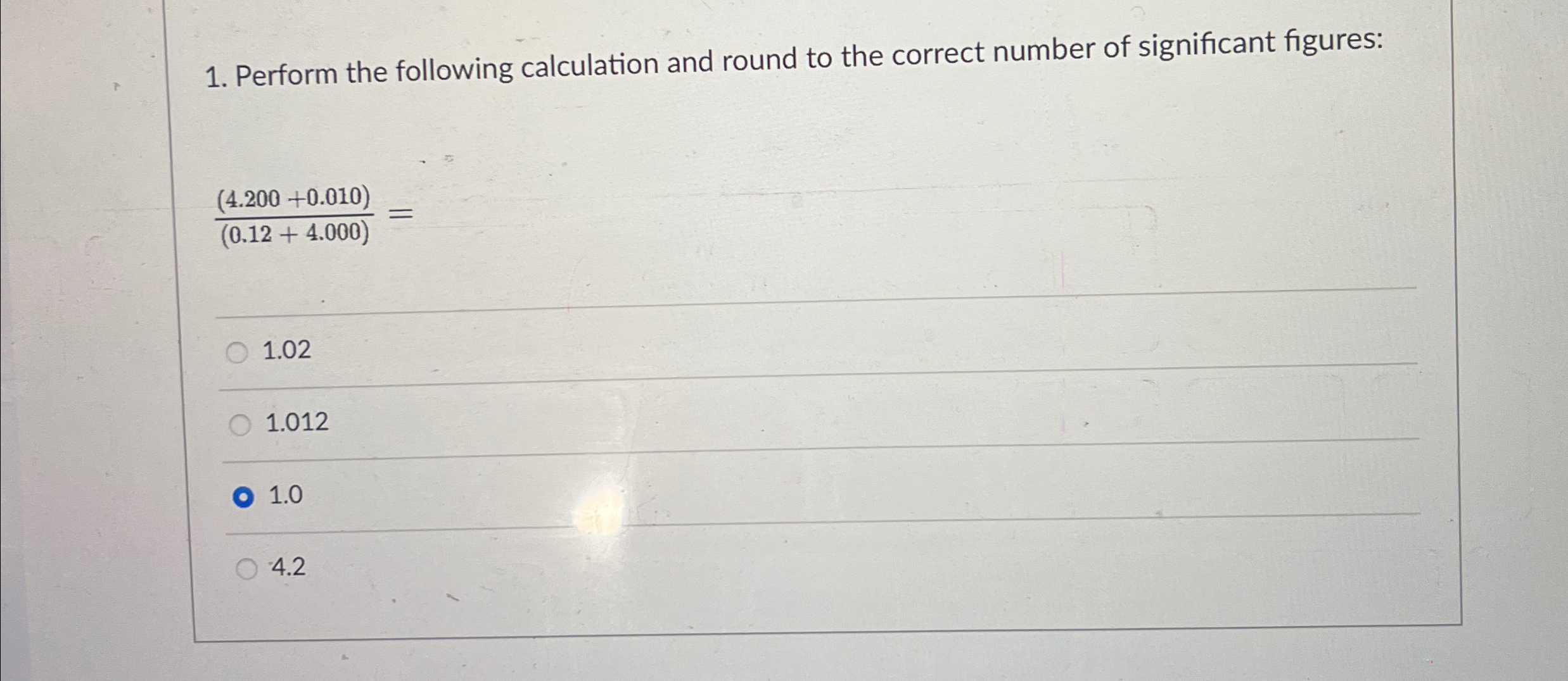Solved Perform the following calculation and round to the | Chegg.com