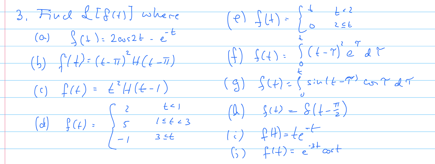 Solved Find L[f(t)] | Chegg.com