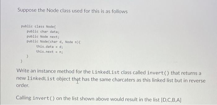 Solved Recall the linked list implementation of the List | Chegg.com