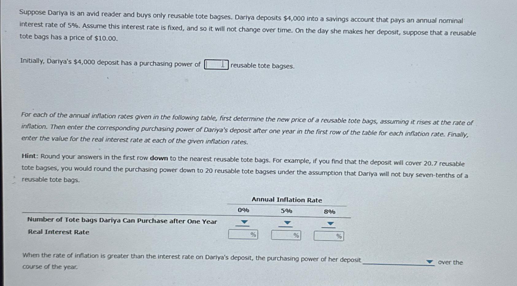 Solved Suppose Dariya is an avid reader and buys only | Chegg.com