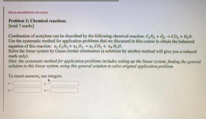 Solved Click to see additional instructions Problem 1: | Chegg.com