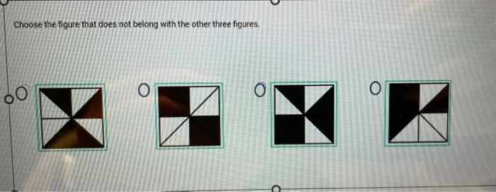 Solved Choose the figures that does not belong with the | Chegg.com