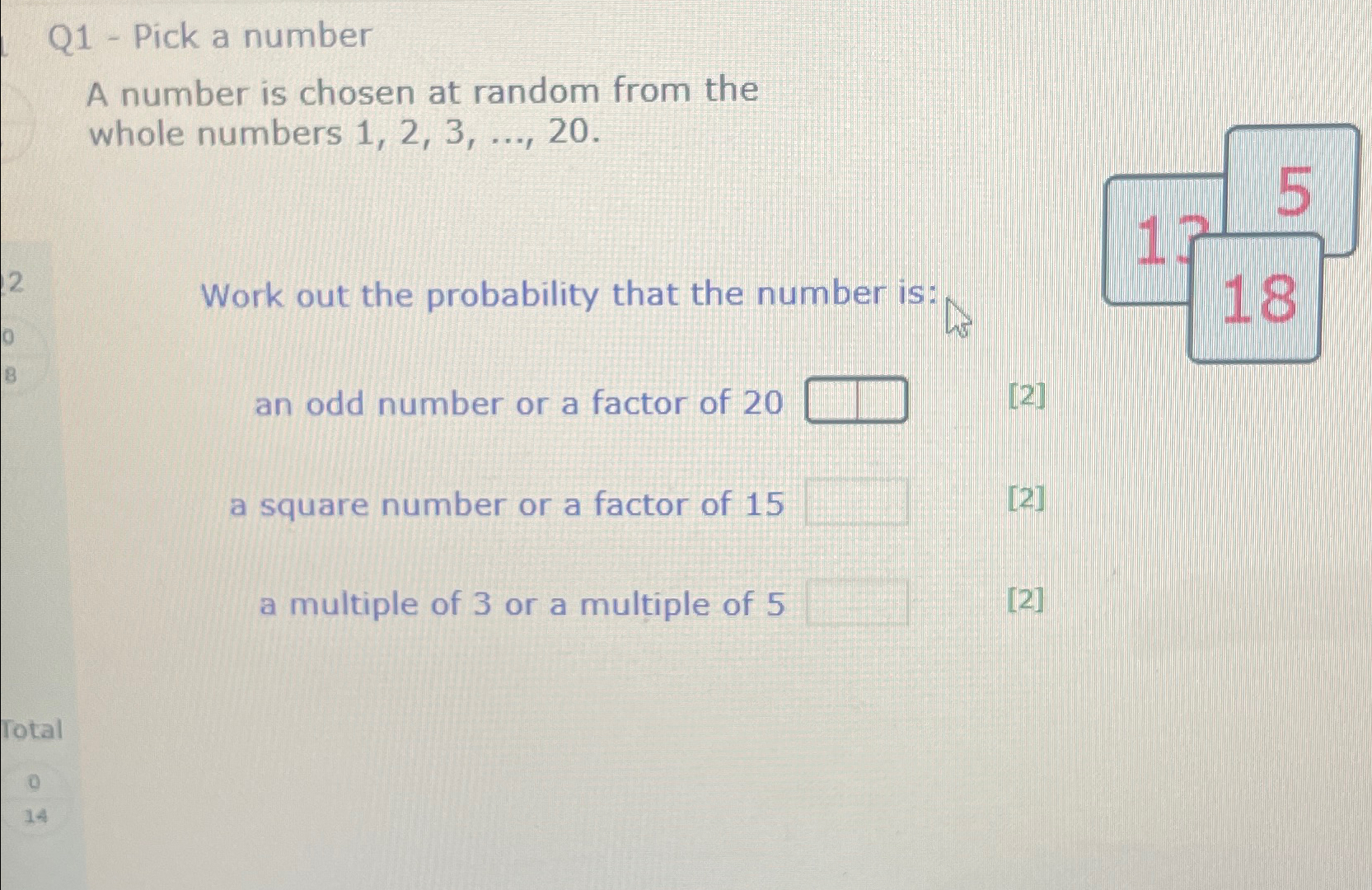 Solved Q1 - ﻿Pick a numberA number is chosen at random from | Chegg.com