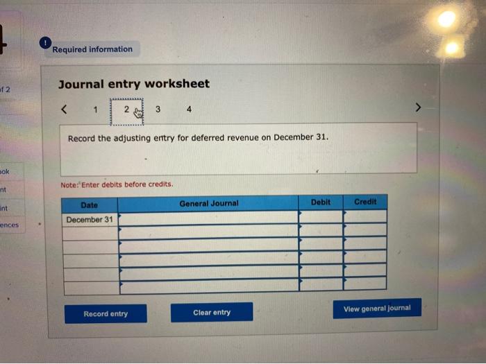 Solved Required information [The following information | Chegg.com