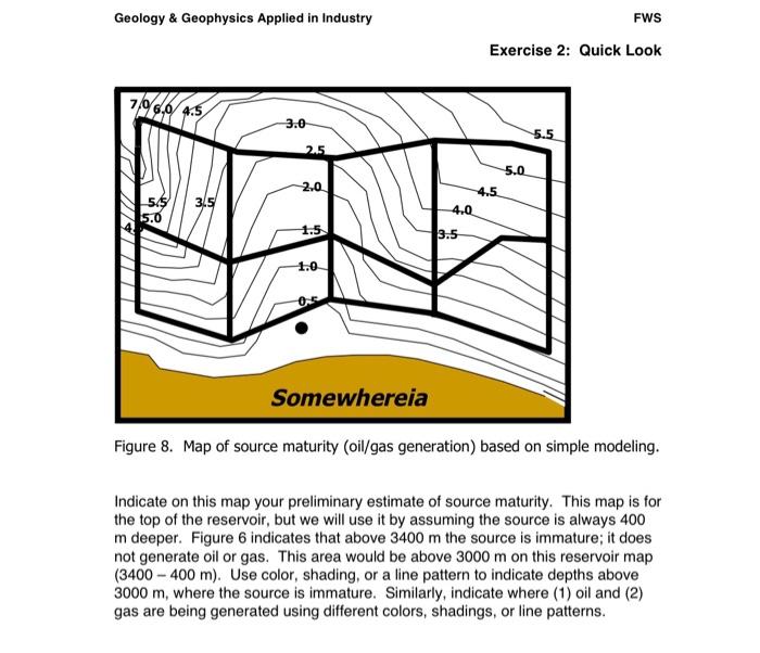 Solved Geology & Geophysics Applied in Industry FWS Exercise | Chegg.com