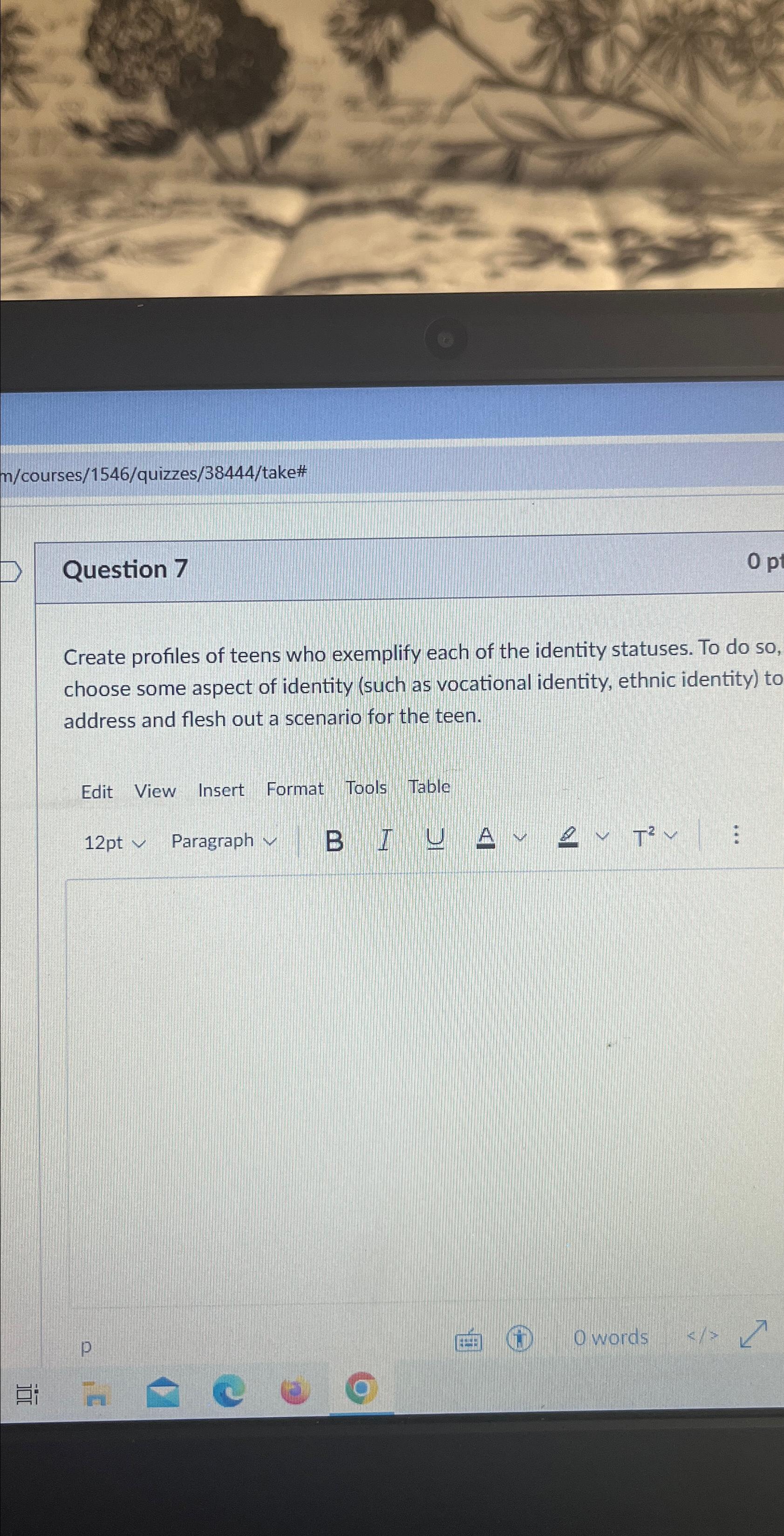 Solved Question 7Create profiles of teens who exemplify each | Chegg.com