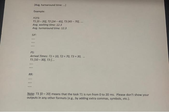 Solved Consider the following task set. Task. Set. | Chegg.com