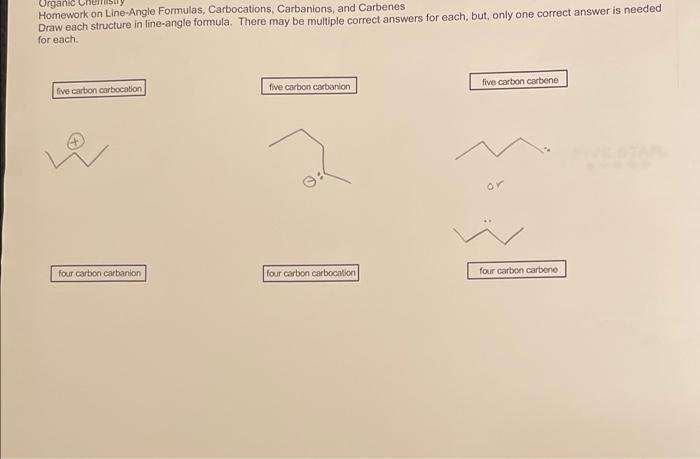 Solved The bottom 3, four carbon carbanion, four carbon | Chegg.com