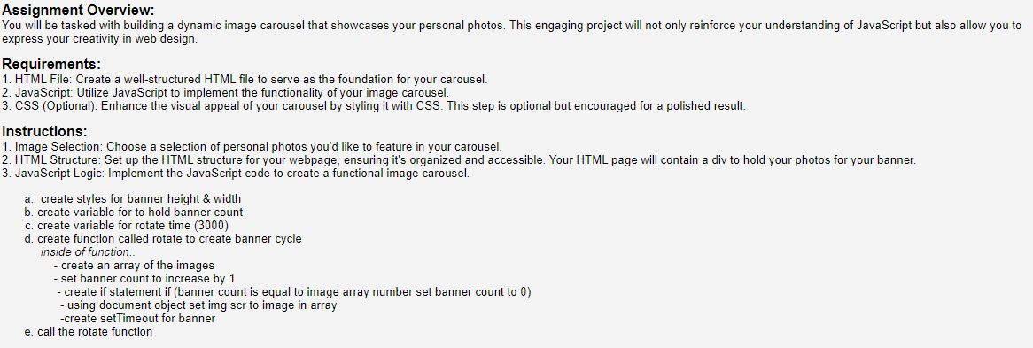 Solved Assignment Overview:You will be tasked with building | Chegg.com