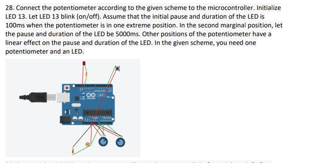 Solved Connect the potentiometer according to the given | Chegg.com