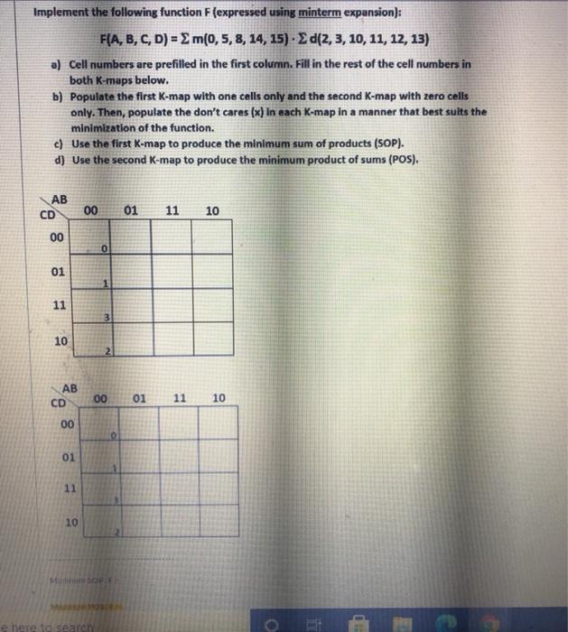 Solved Implement the following function F(expressed using | Chegg.com