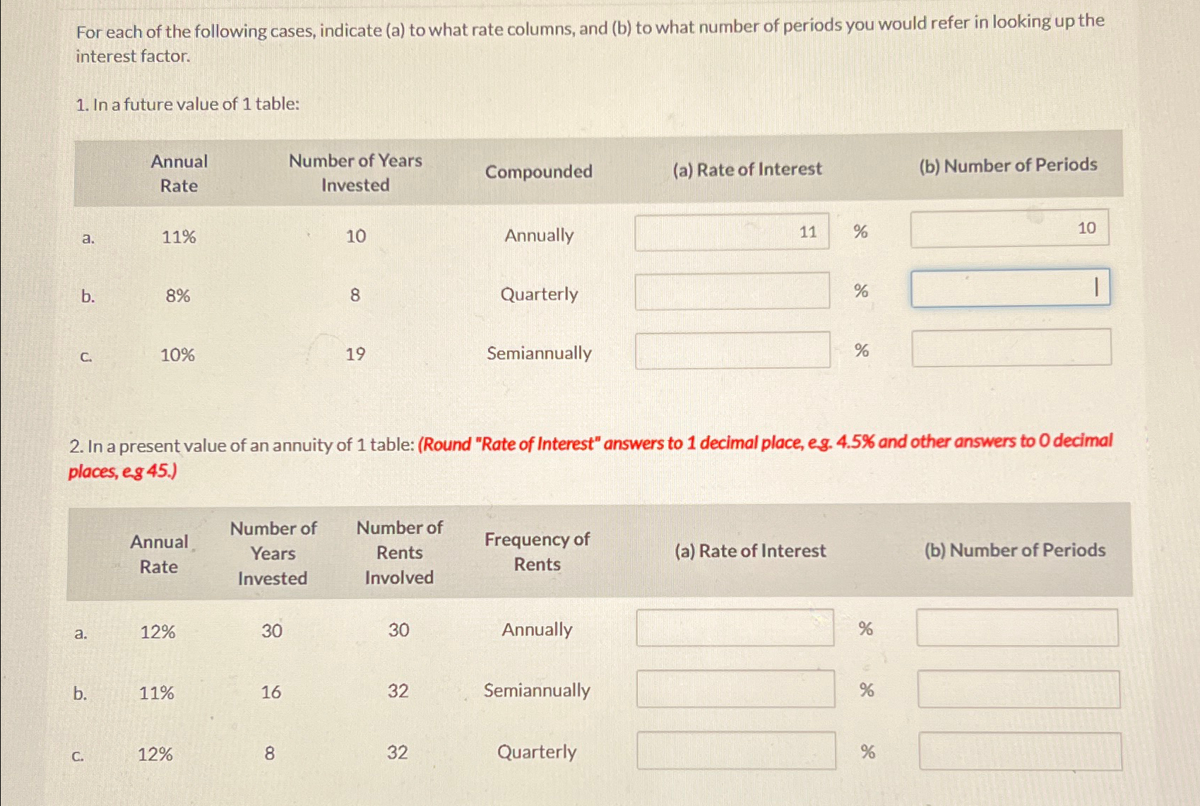 Solved For each of the following cases, indicate (a) ﻿to | Chegg.com