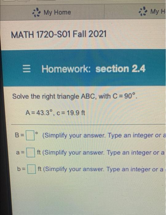 Solved My Home Мун MATH 1720-S01 Fall 2021 = Homework: | Chegg.com