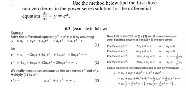 Solved Use the method below find the first three non-zero | Chegg.com