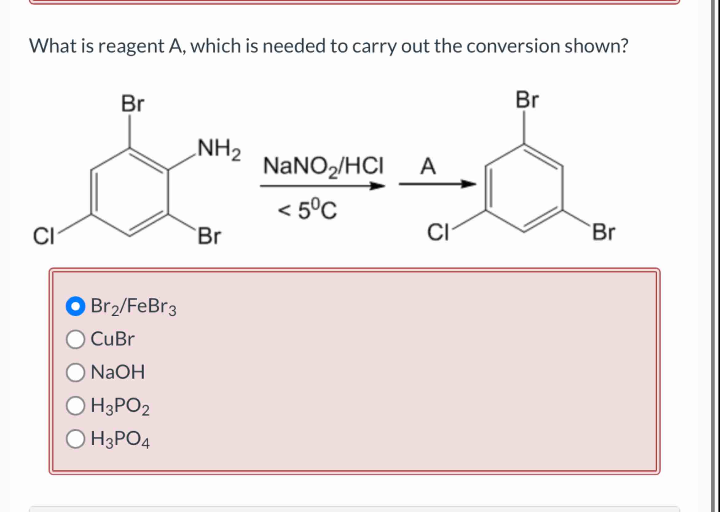 What is ﻿reagent A , ﻿which is ﻿needed to ﻿carry out | Chegg.com