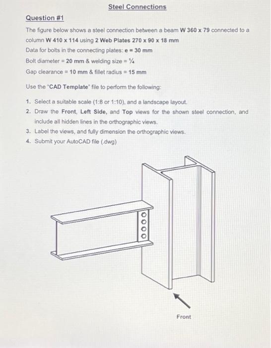 Solved Draw using AutoCAD and provide the length for all | Chegg.com