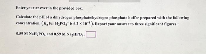 Enter your answer in the provided box. Calculate the | Chegg.com