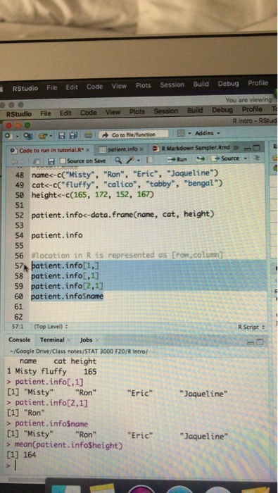 Solved Edit View Plots File Code Session Build Profile | Chegg.com