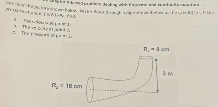 Solved pter 9-based problem dealing with flow rate and | Chegg.com