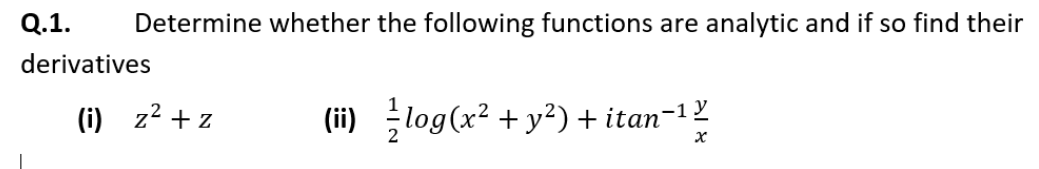 Solved Q.1. ﻿Determine whether the following functions are | Chegg.com