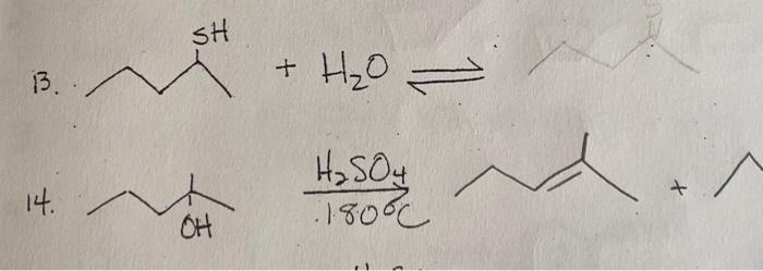 Solved +H2O⇌ 14.8. 2CH3CH2CH2CH2SH [O] | Chegg.com